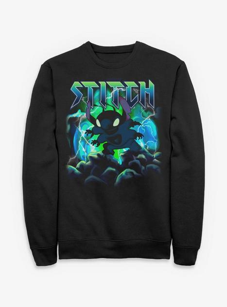 Disney Lilo & Stitch Space Landing Sweatshirt - BLACK | BoxLunch