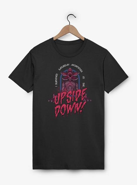 Stranger Things I Survived The Upside Down T-Shirt - BLACK | BoxLunch