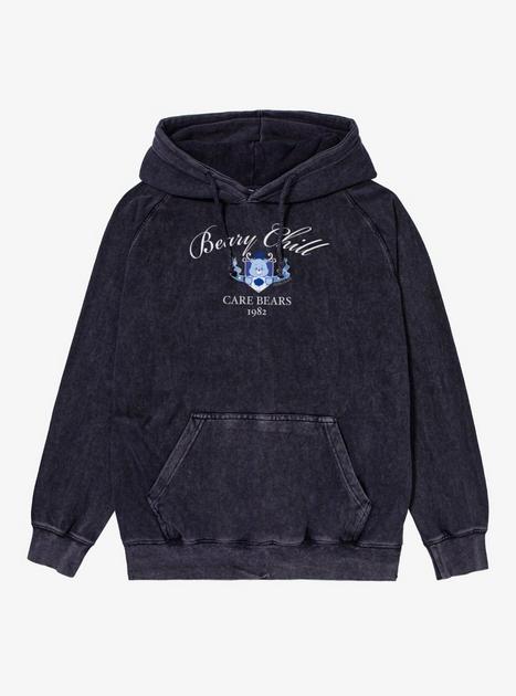 Care Bears Grumpy Bear Beary Chill 1982 Mineral Wash Hoodie - BLACK ...