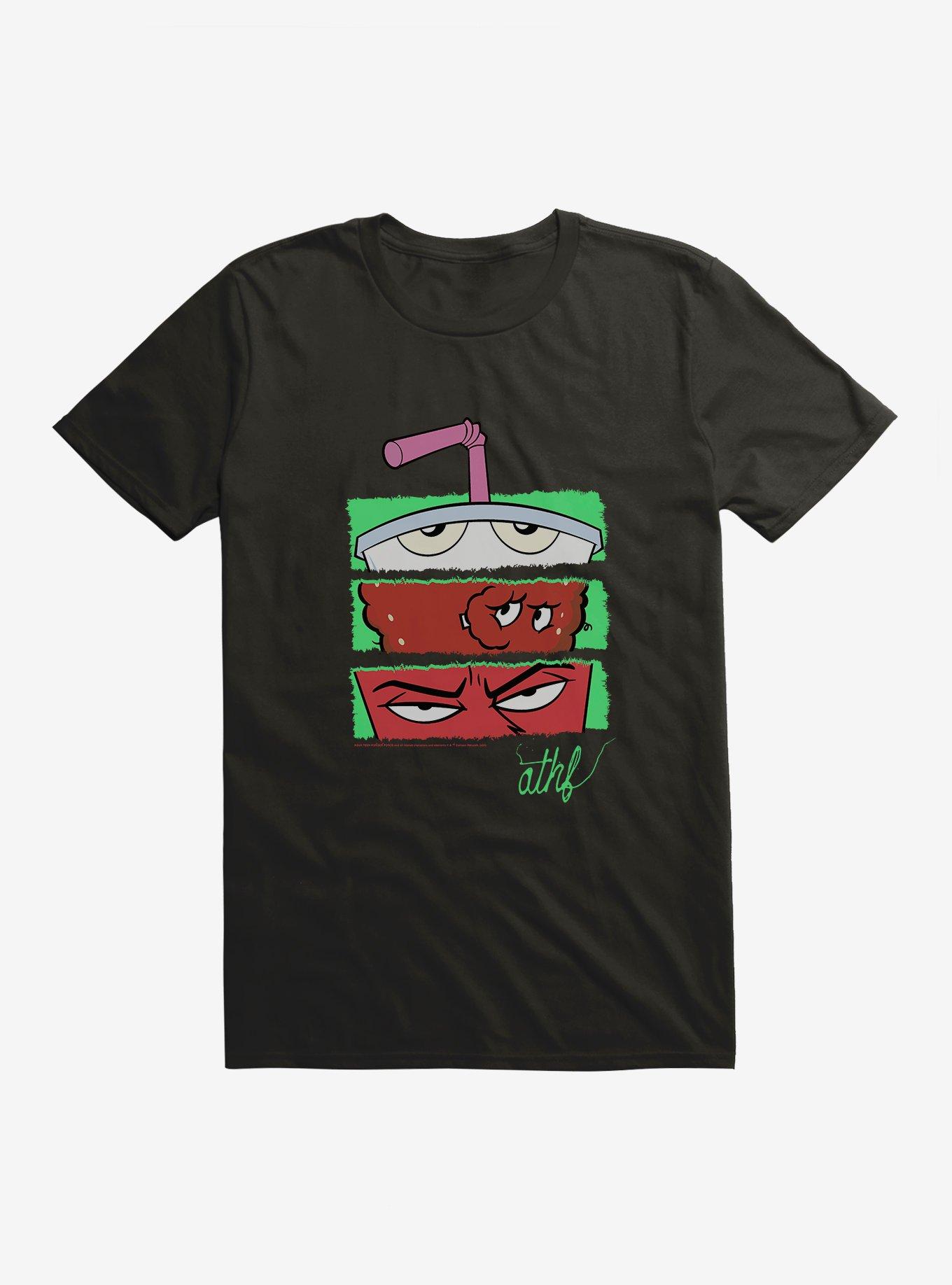 Aqua Teen Hunger Force Match 3 Face Tiles Extra Soft T-Shirt - BLACK ...