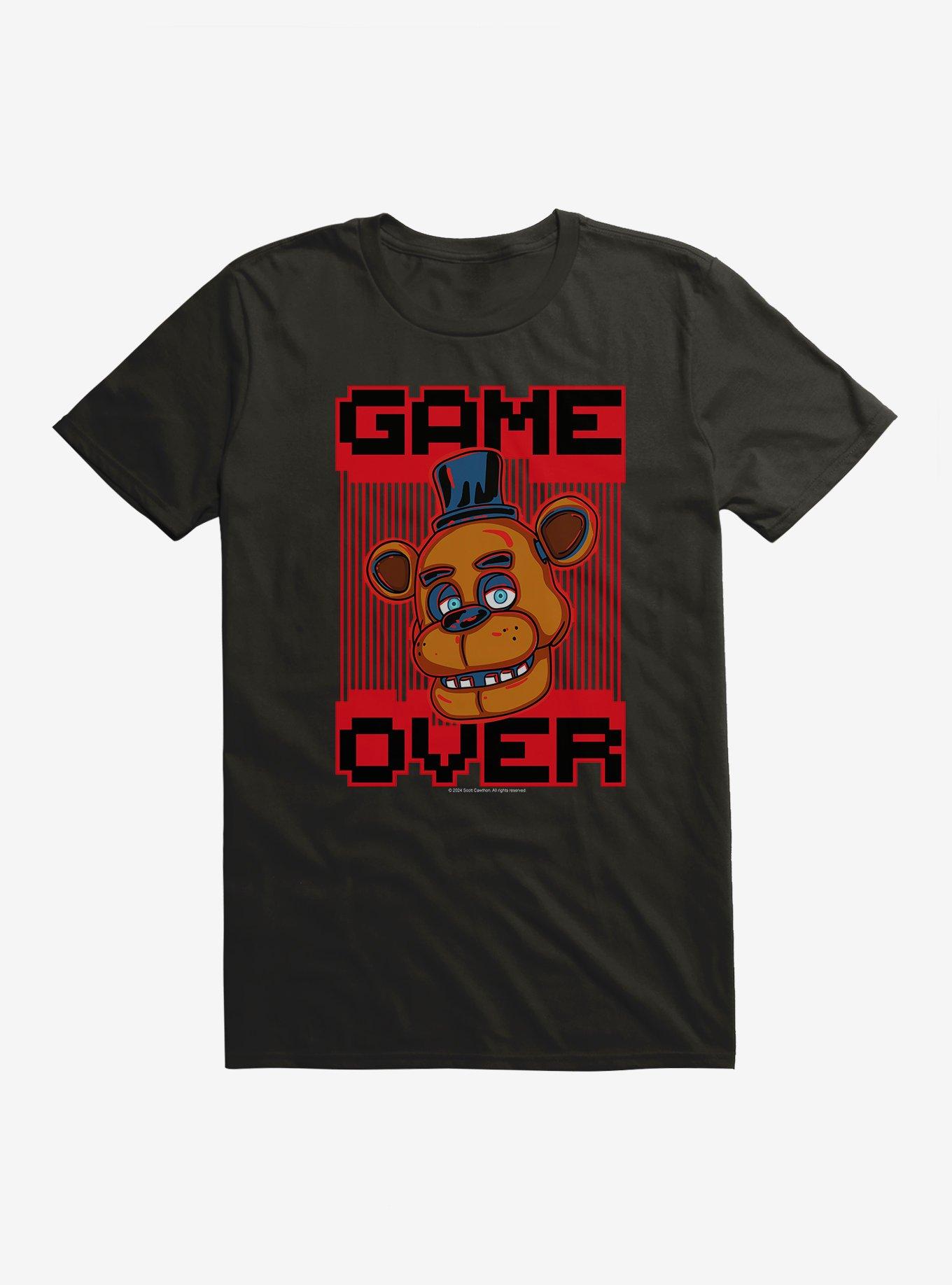 Five Nights At Freddy's Game Over Extra Soft T-Shirt - BLACK | Hot Topic