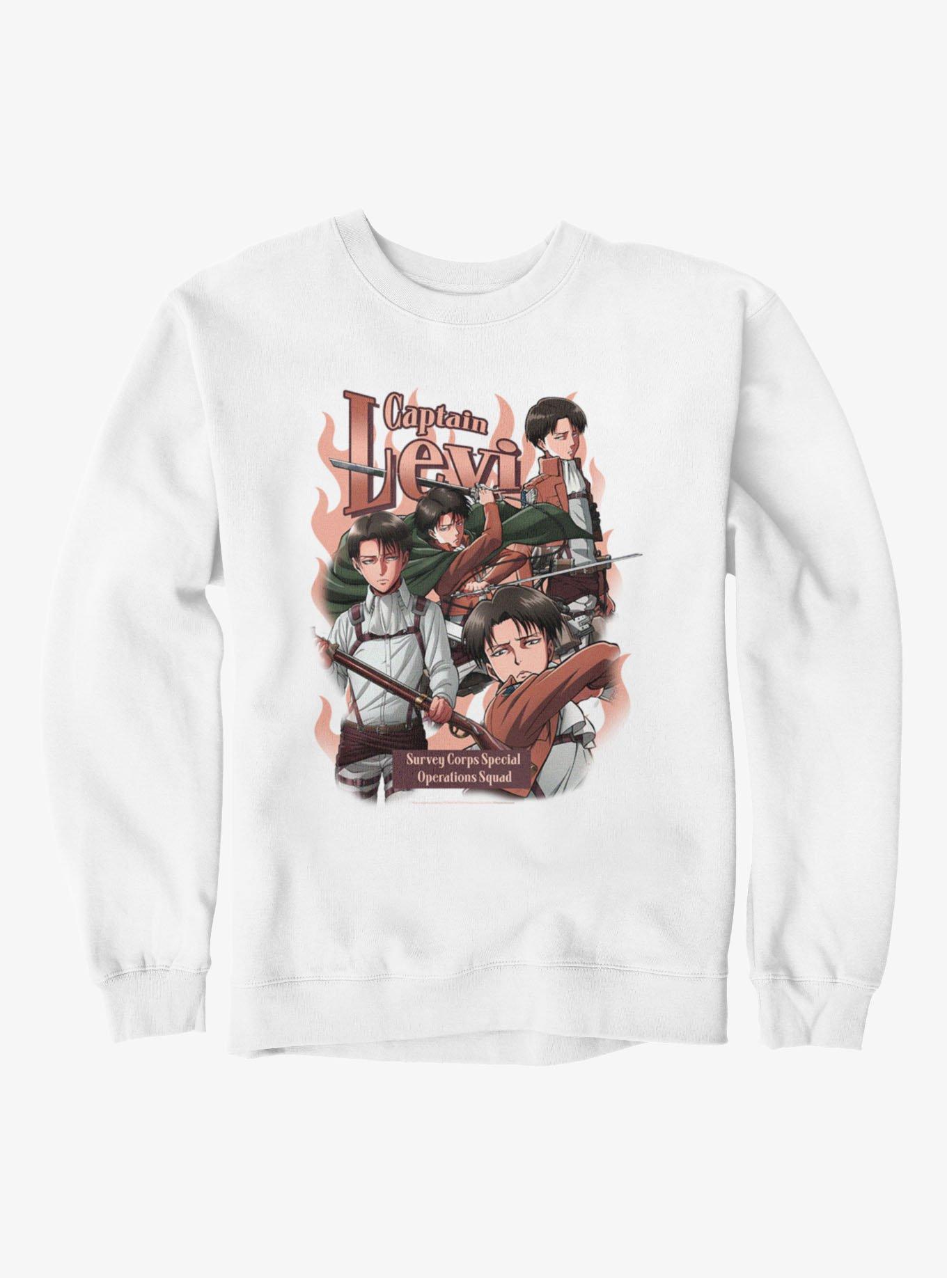 Attack On Titan Captain Levi Survey Corps Sweatshirt | Hot Topic