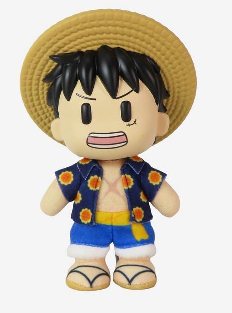 FigureKey One Piece Monkey D. Luffy (Dressrosa Arc) Plush Figure 4.5" H ...