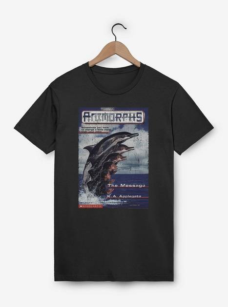 Animorphs The Message Dolphin Book Cover T-Shirt - BLACK | BoxLunch