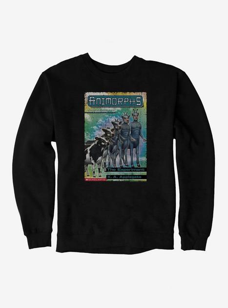 Animorphs The Experiment Alien Cow Book Cover Sweatshirt - BLACK | BoxLunch