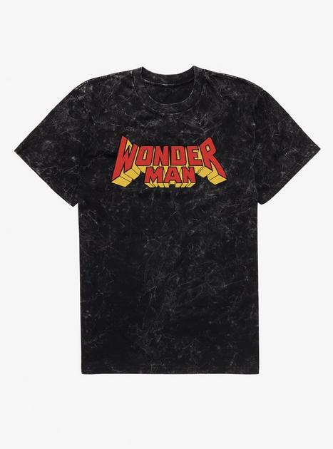 Marvel Comics Wonder Man Block Letter Header T-Shirt - BLACK | Hot Topic