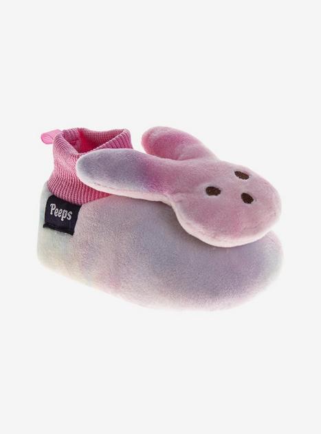 Peeps Sock Plush Fuzzy Dual Size Ladies Slippers | Hot Topic