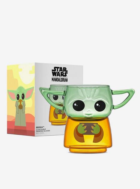 Star Wars The Mandalorian Grogu Stackable Glass Set | Hot Topic