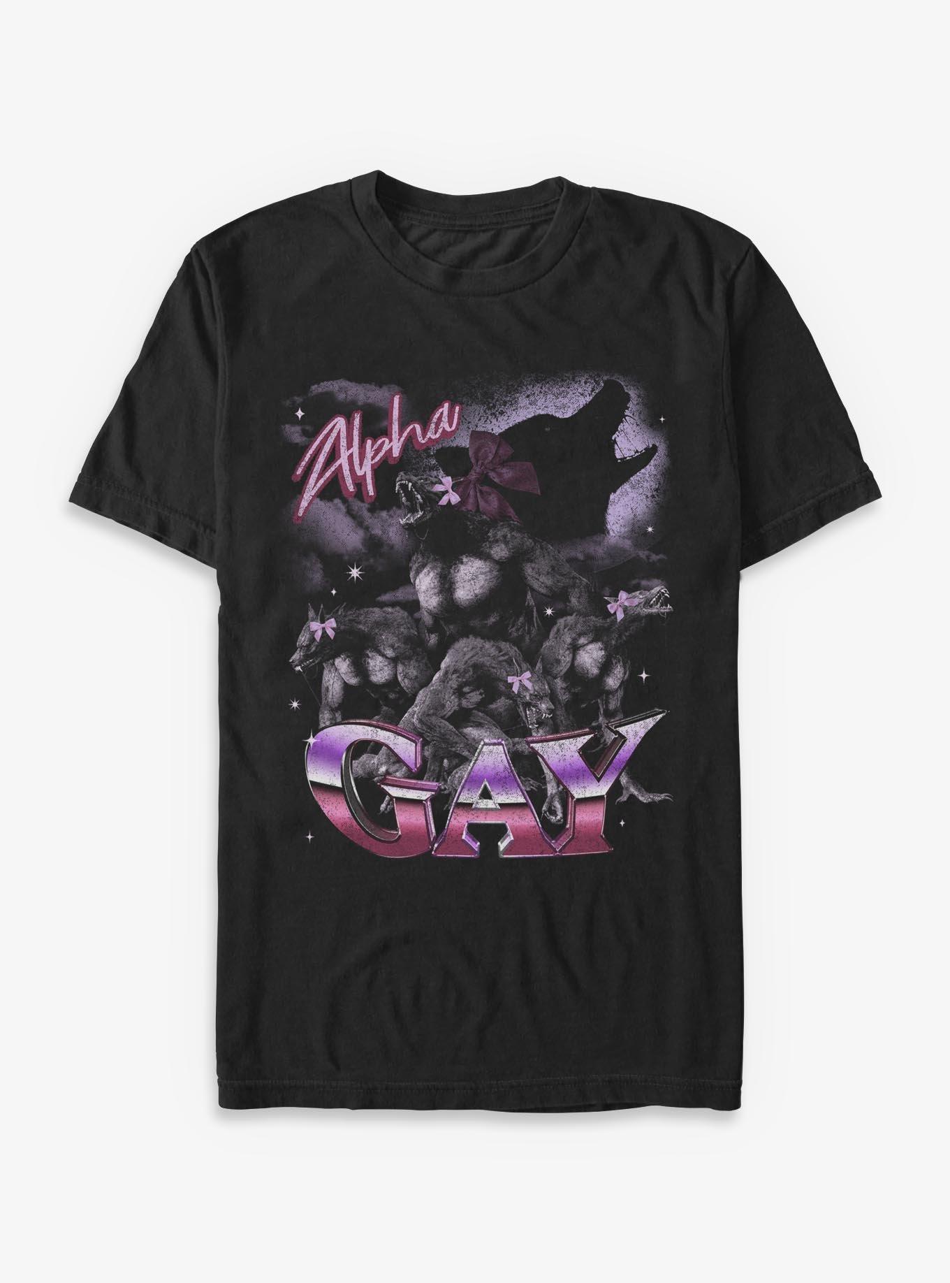 Alpha Gay Pride T-Shirt Hot Topic Exclusive - BLACK | Hot Topic