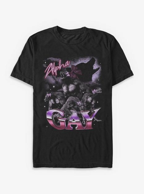 Alpha Gay Pride T-Shirt Hot Topic Exclusive - BLACK | Hot Topic