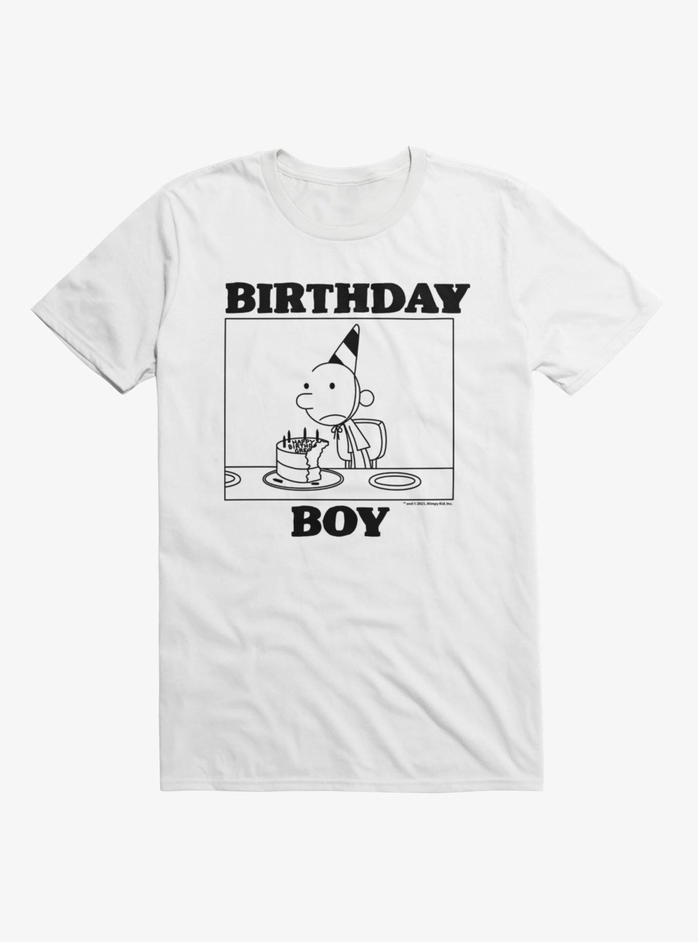 Diary of a Wimpy Kid Birthday Boy Sad Greg Cake T-Shirt - WHITE | Hot Topic