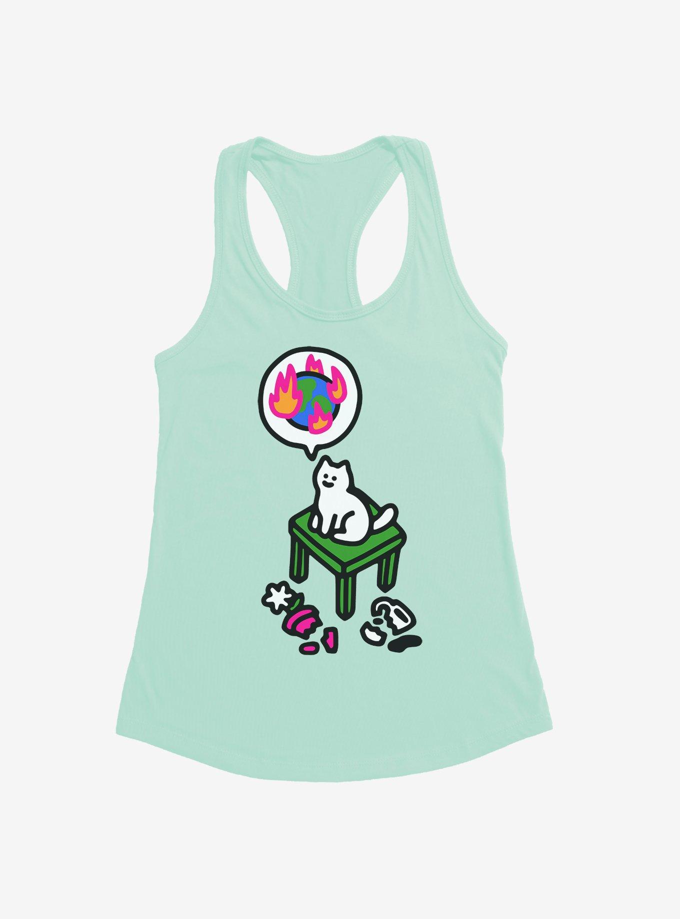 Cat On Path Of Destruction Girls Tank | Hot Topic