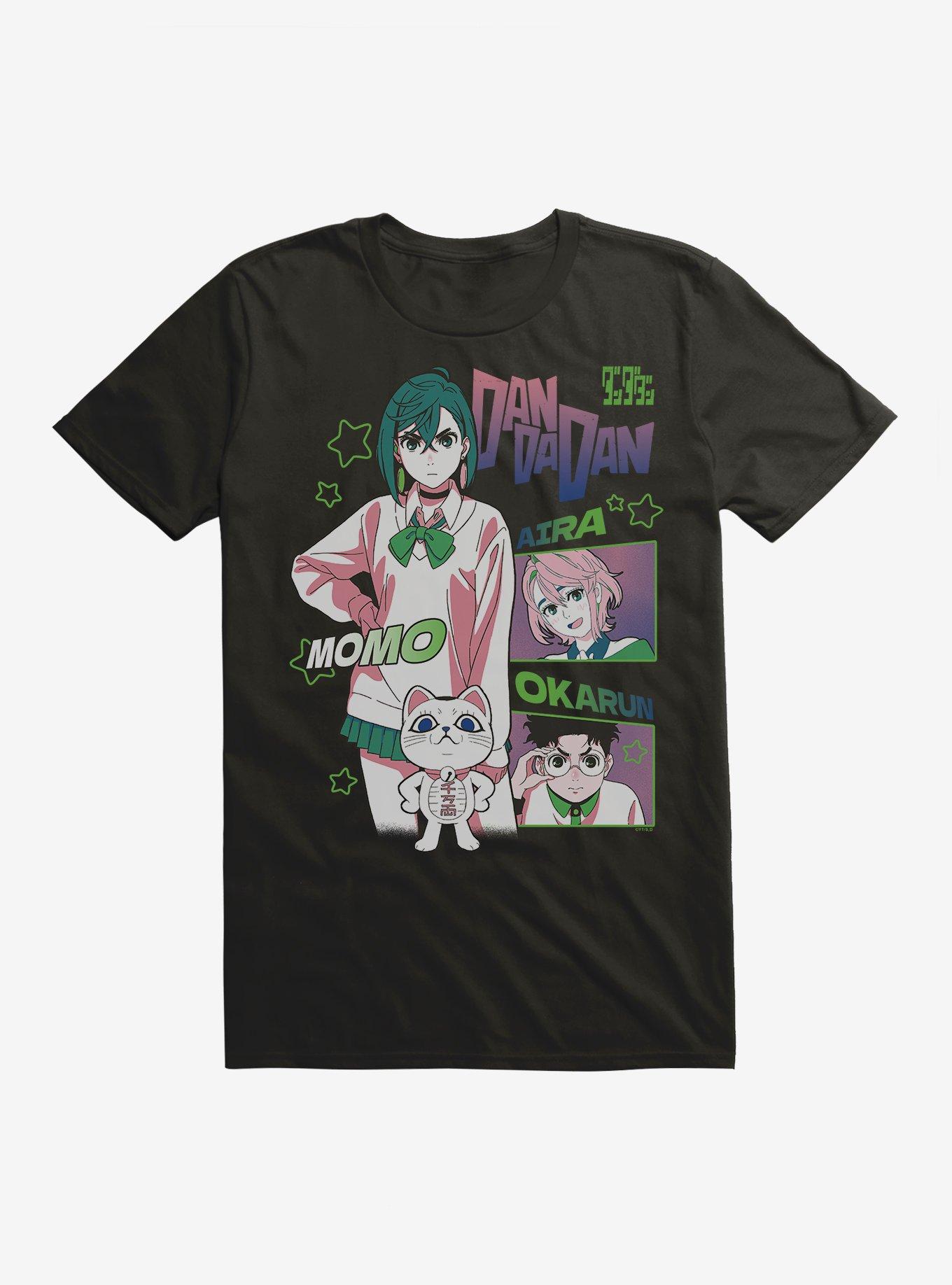 Dandadan Aira Momo Okarun Turbo Granny Tonal T-Shirt - BLACK | Hot Topic