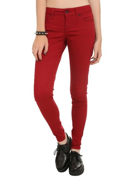 LOVEsick Red Skinny Jeans | Hot Topic