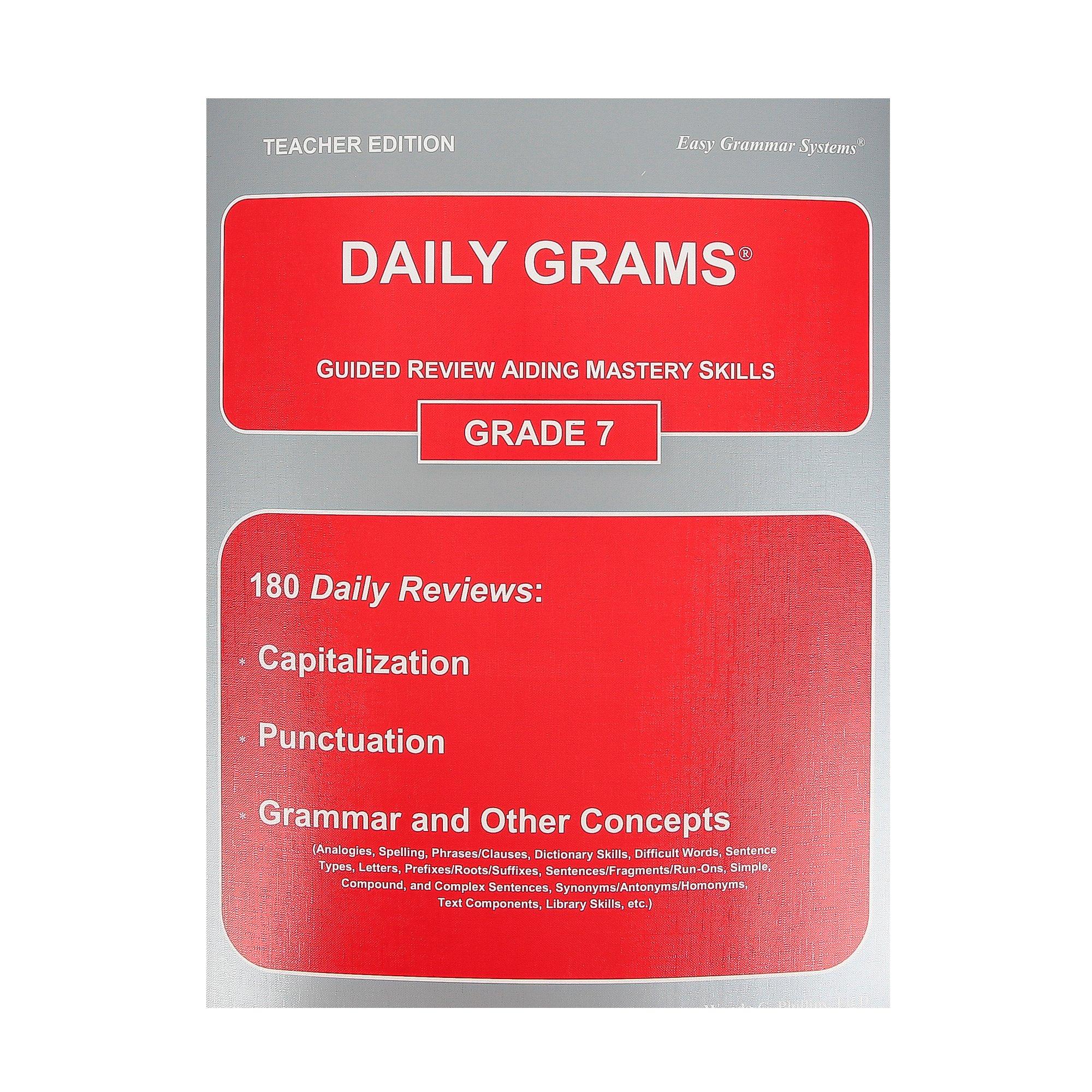 Daily Grams Review, Grade 7 | Mardel | 124057