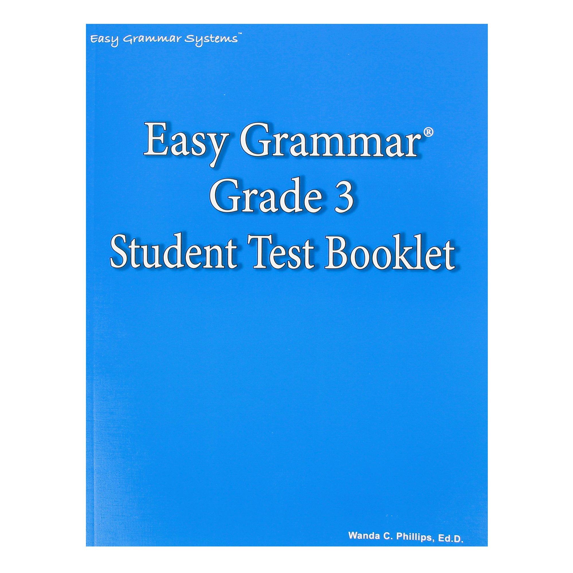 Easy Grammar Student Test Booklet, Grade 3 | Mardel | 1366970