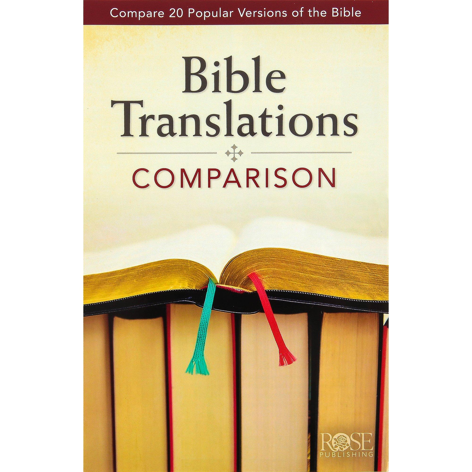 Bible Translation Comparison Pamphlet, by Rose Publishing | Mardel | 1453216