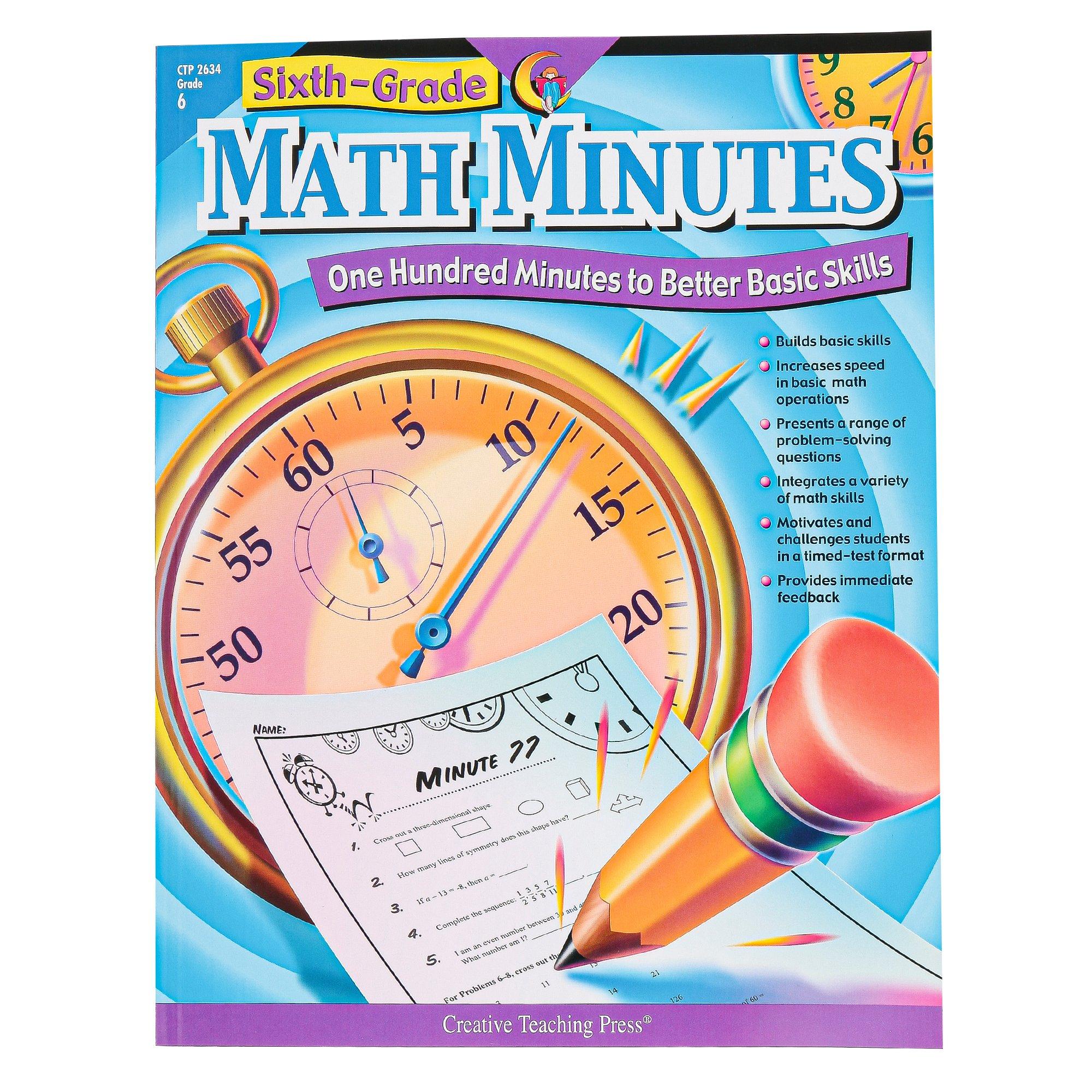 Math Minutes Reproducible Workbook, Grade 6 | Mardel | 1592153