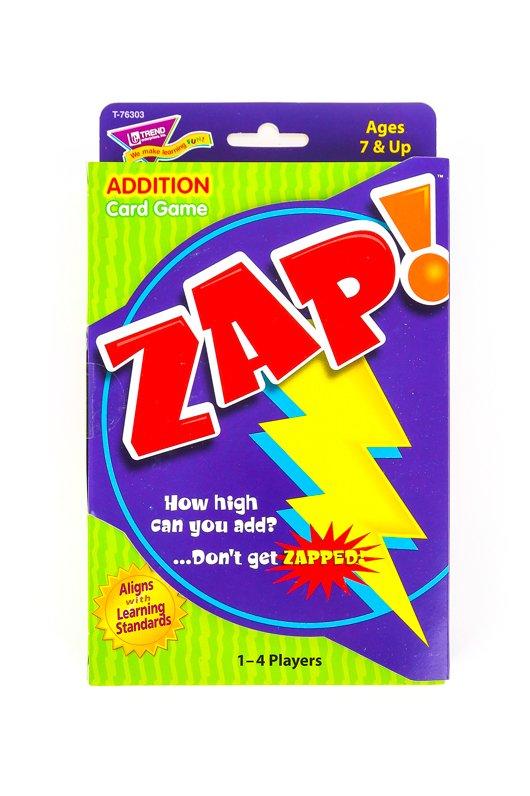 ZAP! Addition Card Game, Ages 7 Years and Older, 1 to 4 Players ...