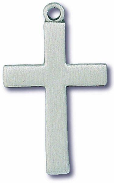 Silver Pewter Cross Pendant Necklace, 24 Inches | Mardel | 165472