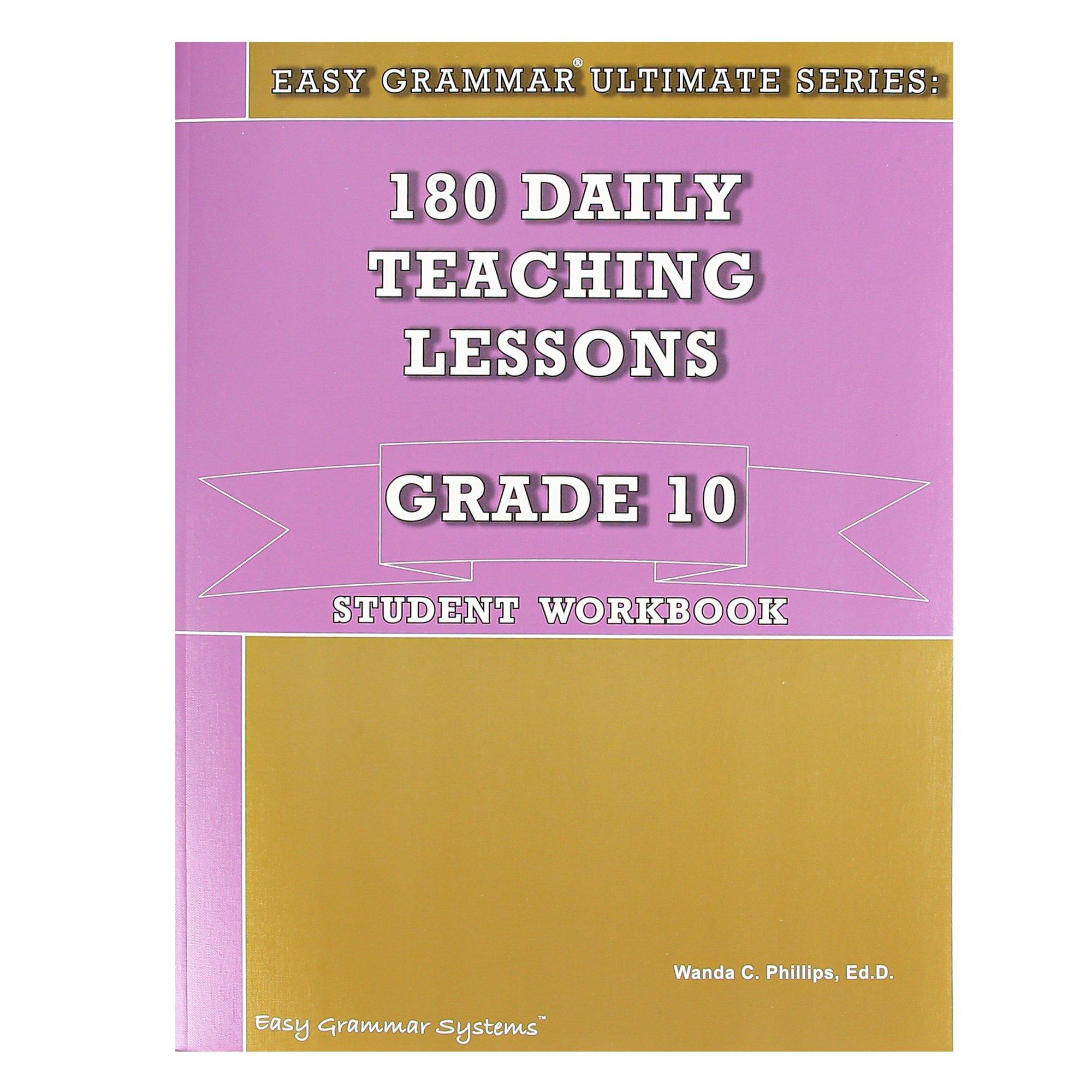 Ultimate Series 180 Daily Teaching Lessons Student Workbook Grade 10 ...