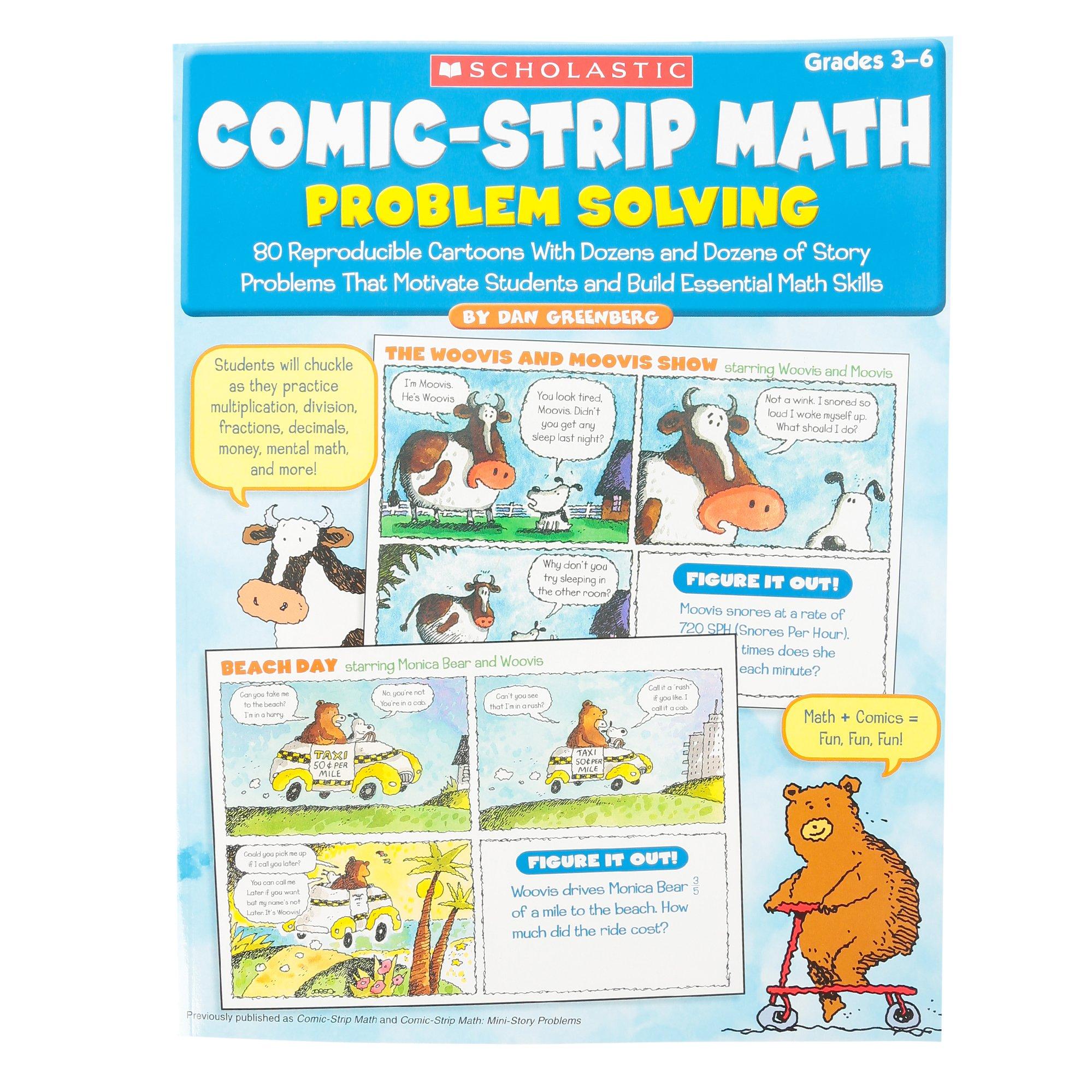 Comic Strip Math Problem Solving Workbook, Grades 3 to 6 | Mardel | 1936475