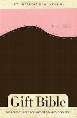 NIV Premium Gift Bible, Imitation Leather, Pink/Brown, Red Letter ...