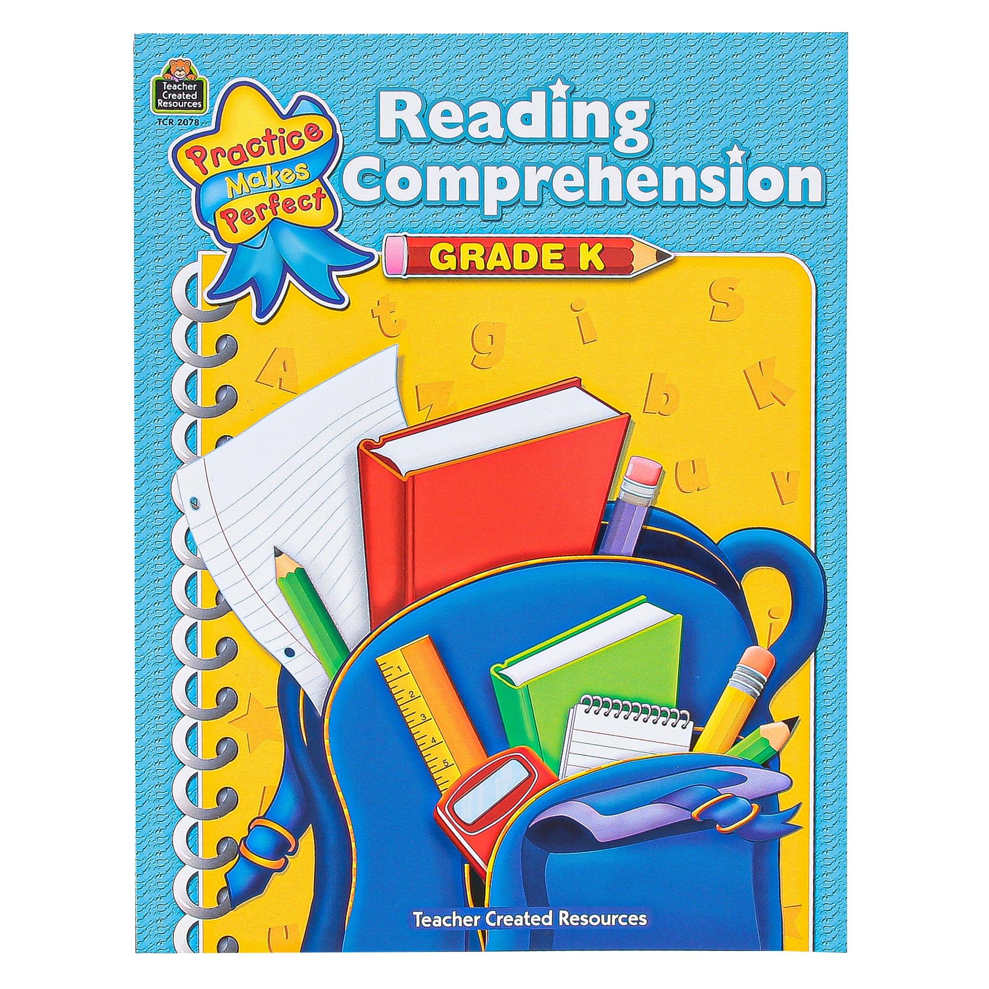 Practice Makes Perfect Reading Comprehension Workbook, Grade K | Mardel ...