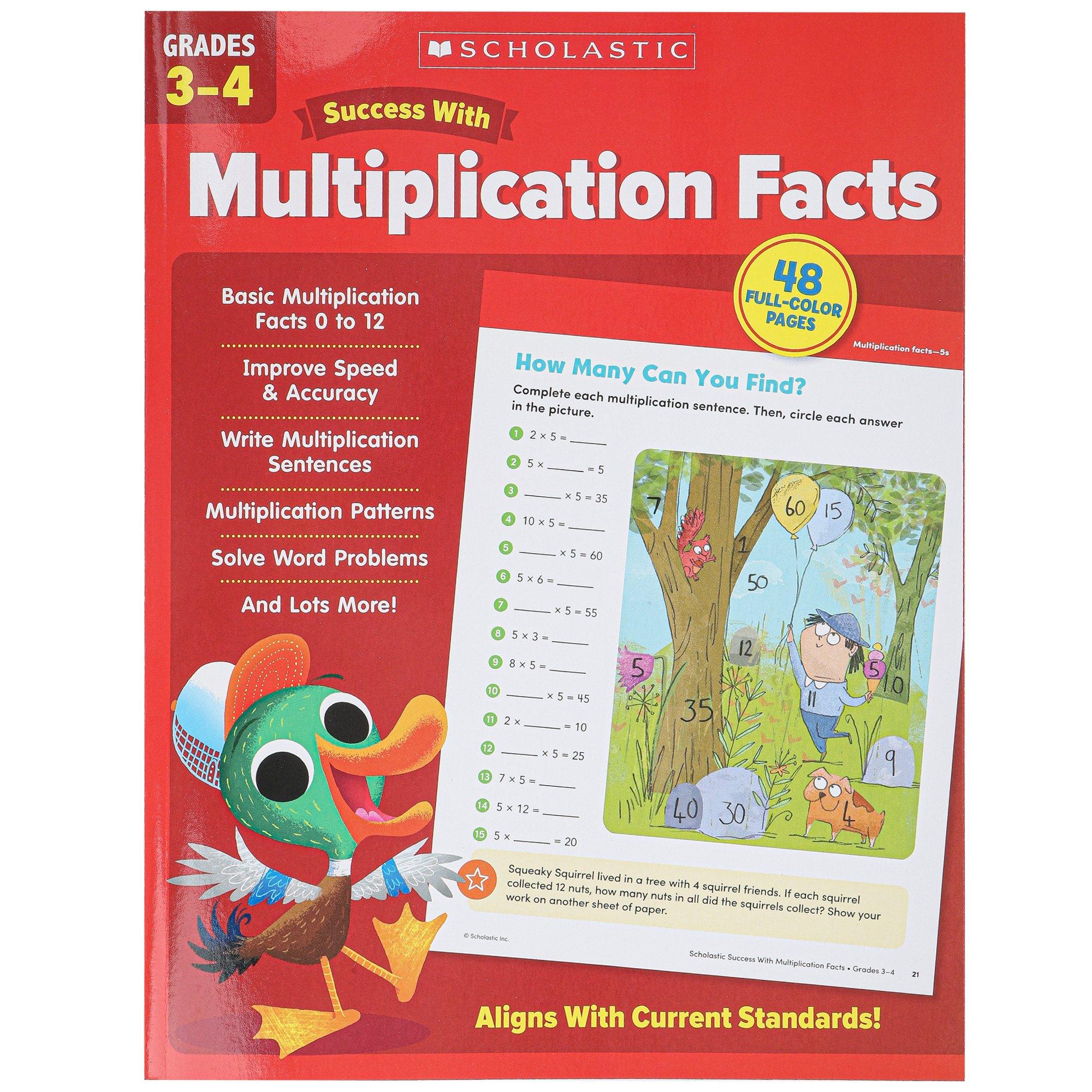 Success With Multiplication Facts Activity Book, Grades 3-4 | Mardel ...
