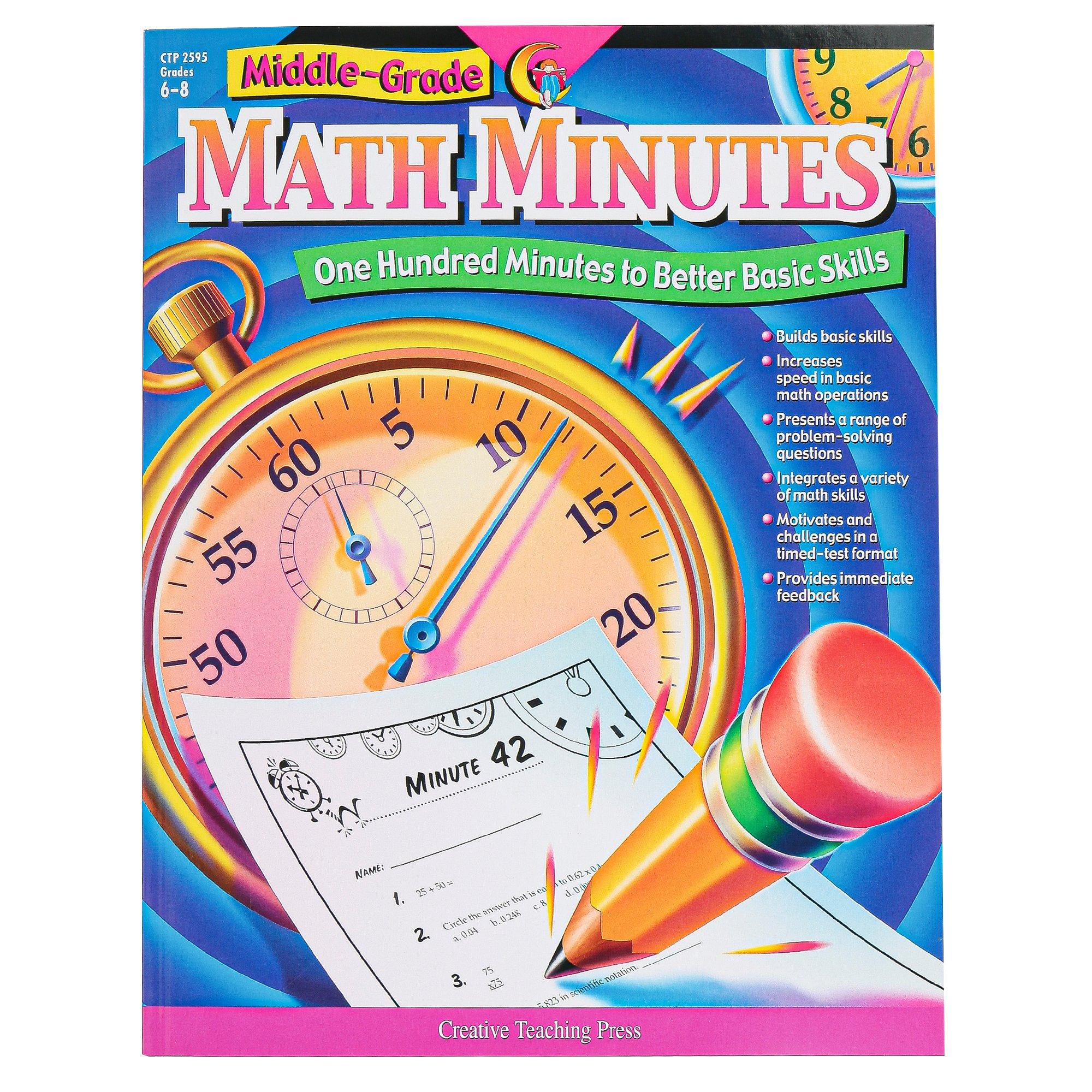 Math Minutes Reproducible Workbook, Grades 6-8 | Mardel | 208264