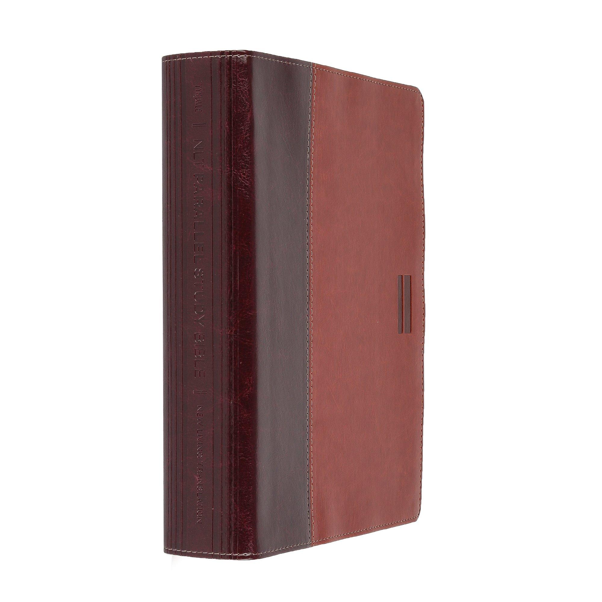 NLT Parallel Study Bible, Duo-Tone, Brown and Tan | Mardel | 2083426