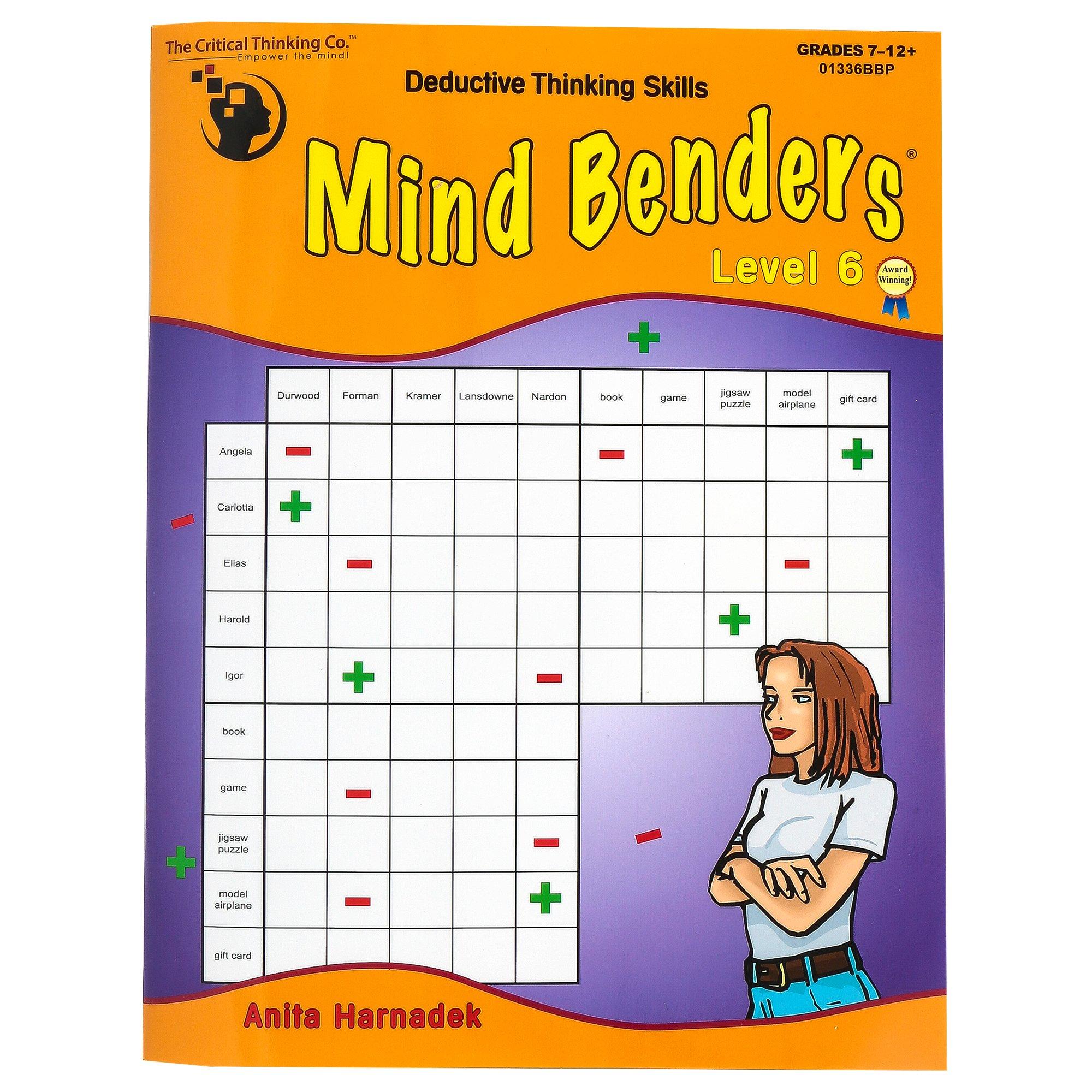 Mind Benders Level 6 Reproducible Book, Grades 7 to 12 | Mardel | 2146595