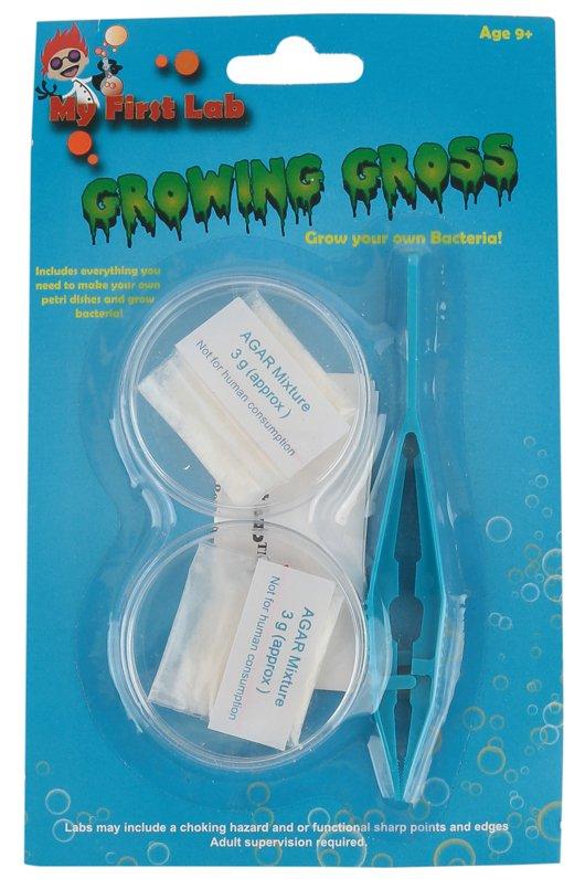 My First Lab, Growing Gross Petri Dish & Agar Kit, 7 Pieces, Ages 9 ...