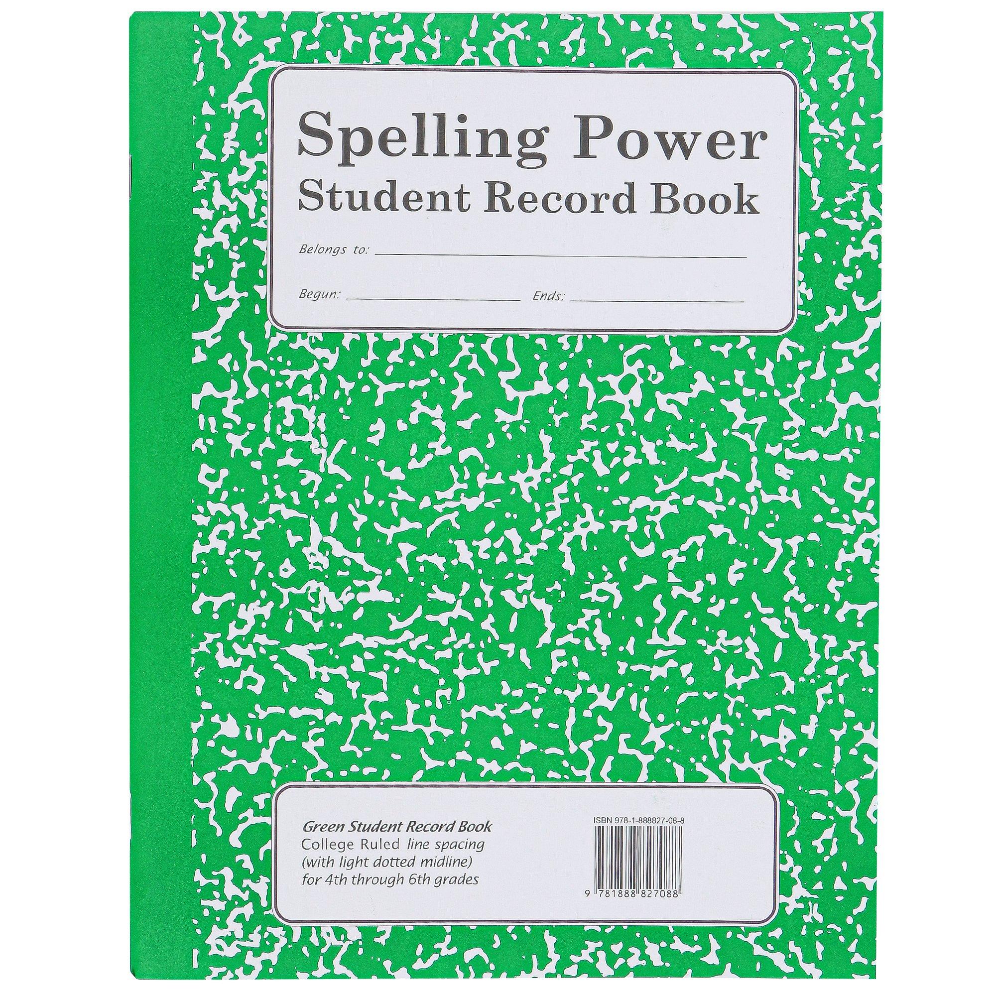 Spelling Power Green Student Record Book | Mardel | 2531168