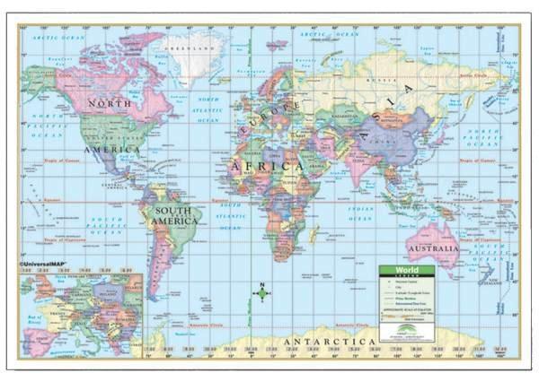 World Political Paper Rolled Map | Mardel | 2861359