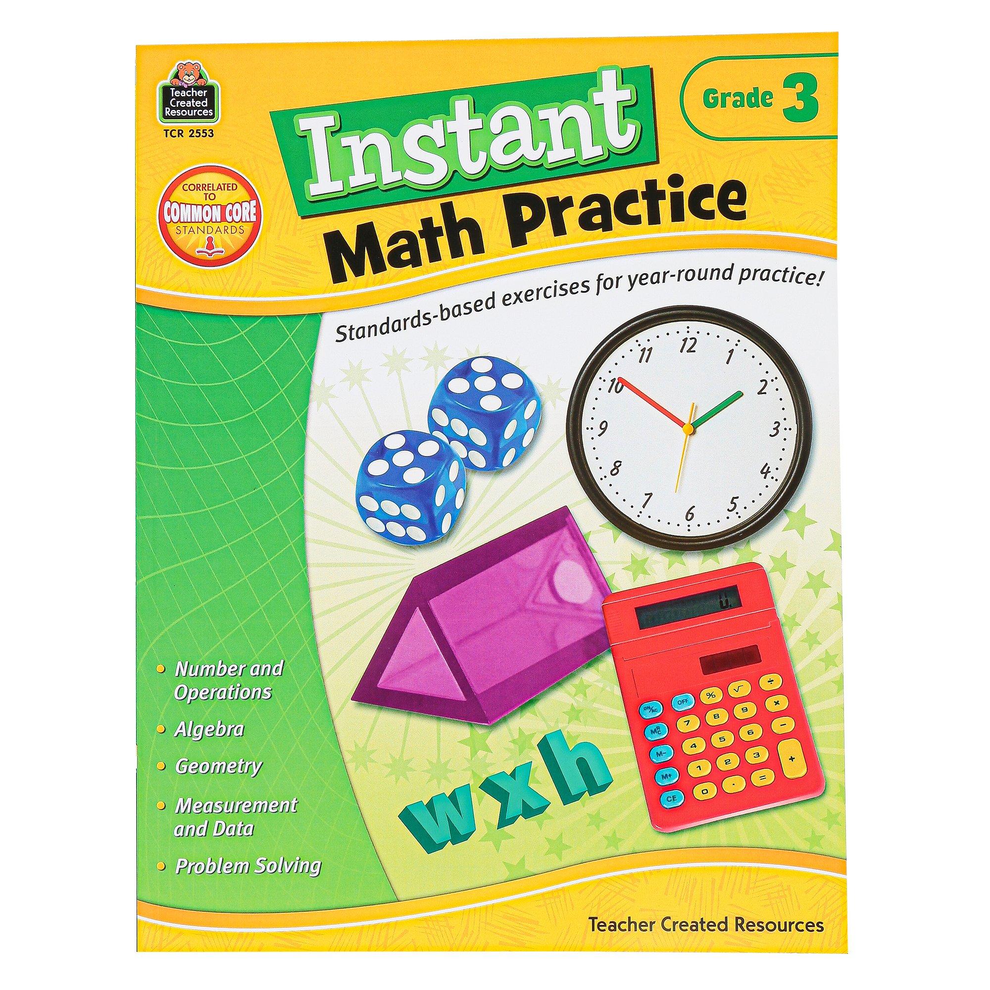 Instant Math Practice Workbook, Grade 3, Reproducible | Mardel | 2991610