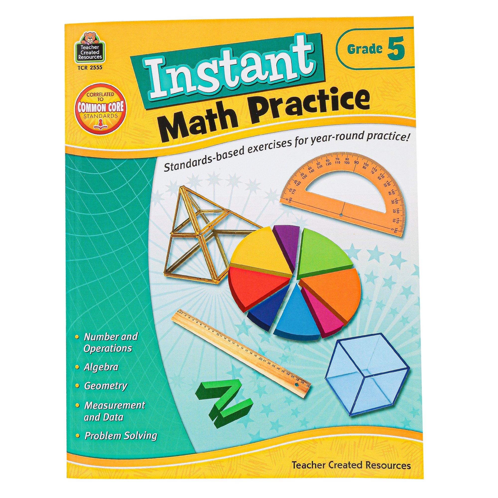 Instant Math Practice Workbook, Grade 5, Reproducible | Mardel | 2991636