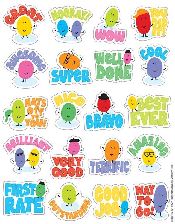 Jelly Beans Scented Stickers, 1 x 1 Inch, Pack of 80 | Mardel | 3128949