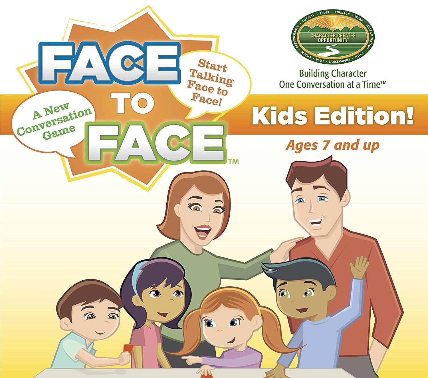 Face to Face Card Game Kids Edition, 2 or More Players, Ages 7 to 15 ...