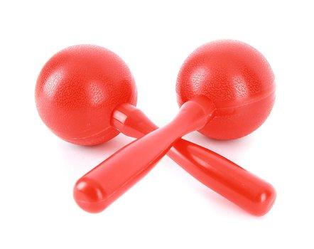 Red Plastic Maracas, Ages 3 & Older | Mardel | 3177482