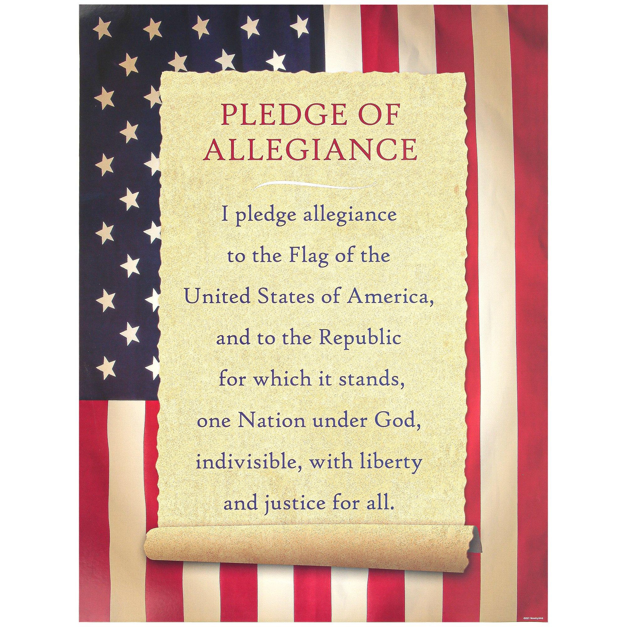 Pledge of Allegiance Chart, 17 x 22 Inches, 1 Piece | Mardel | 3222999