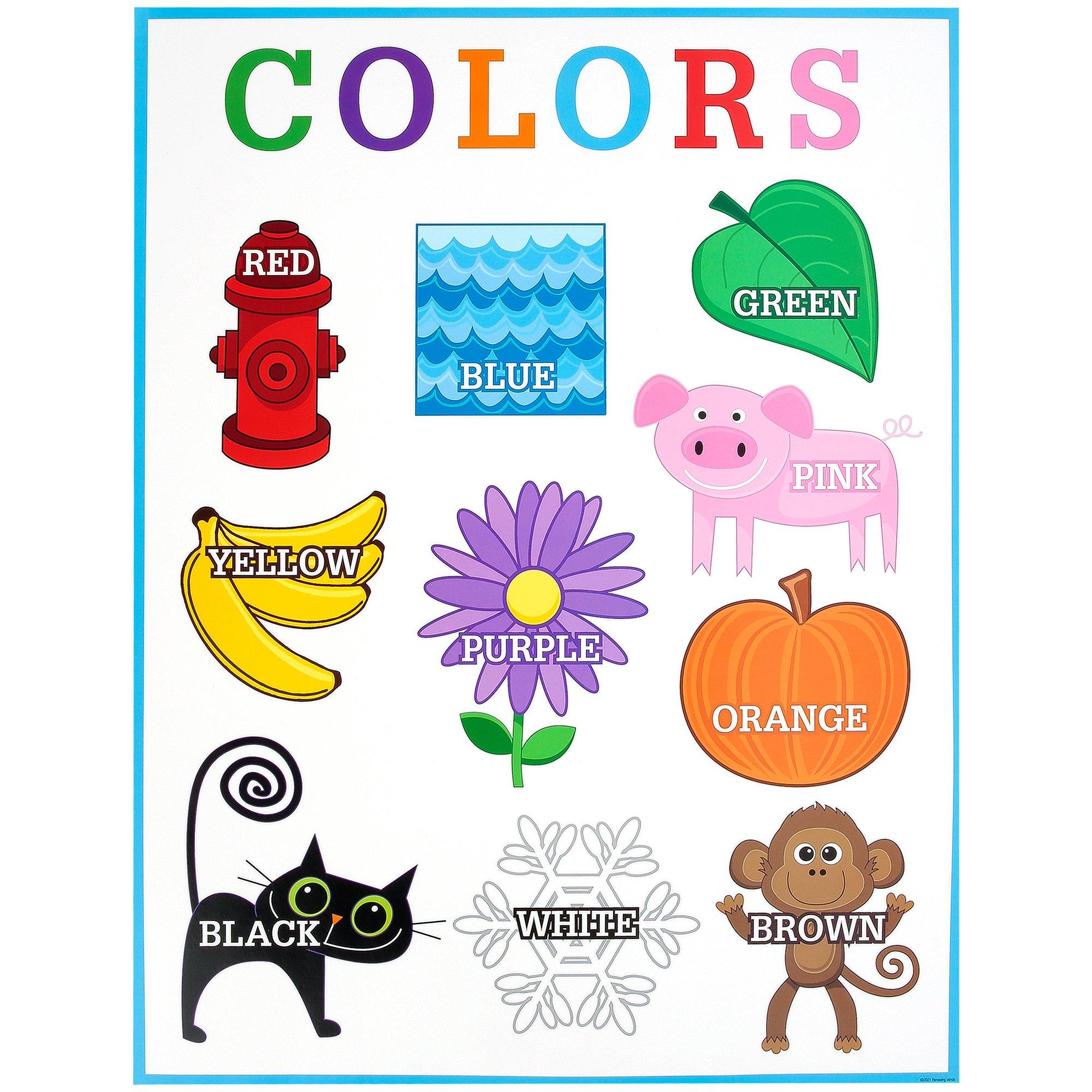 Colors Chart, 17 x 22 Inches, Grades Pre K-1 | Mardel | 3223039
