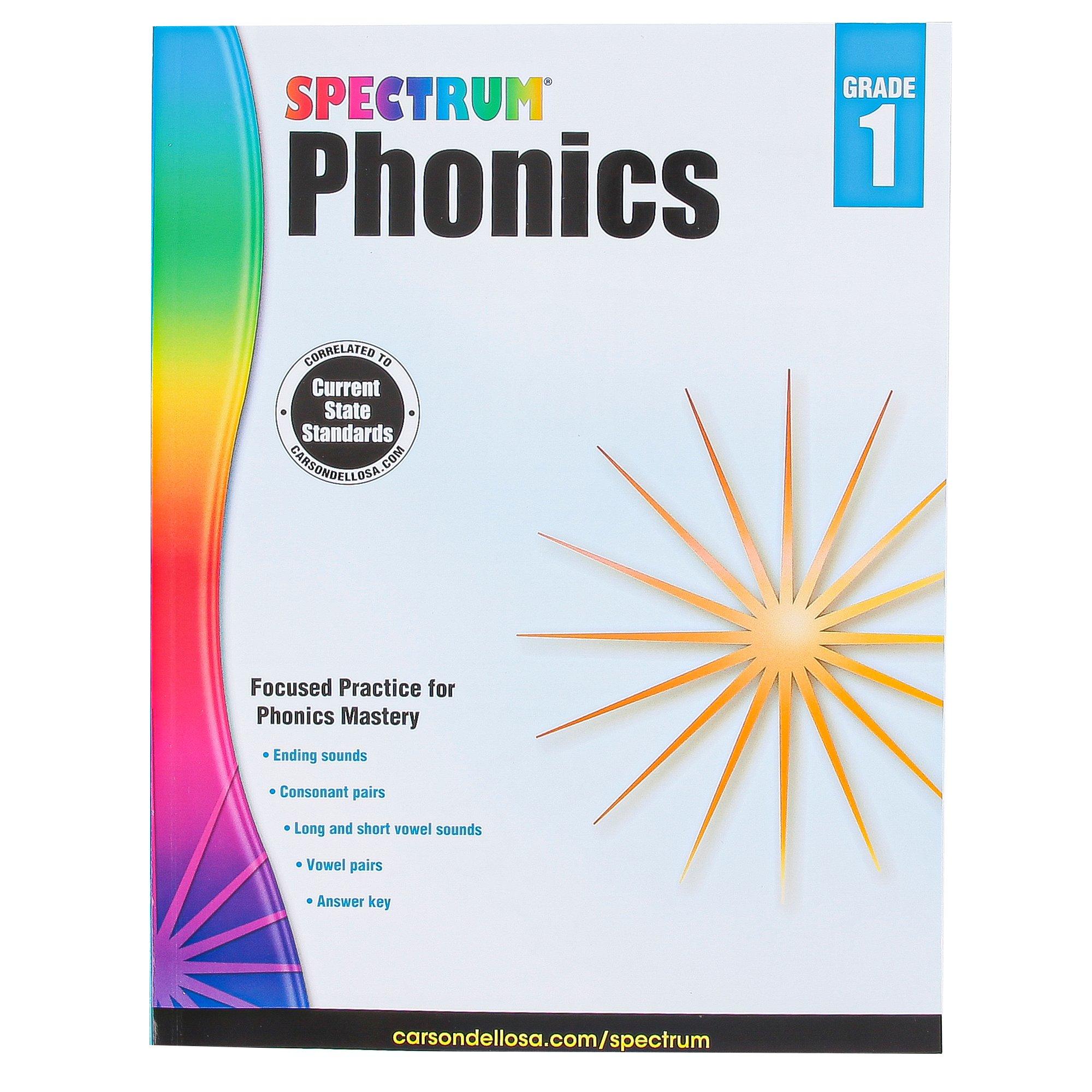 Spectrum Phonics Workbook, 160 Pages, Grade 1 | Mardel | 3255551