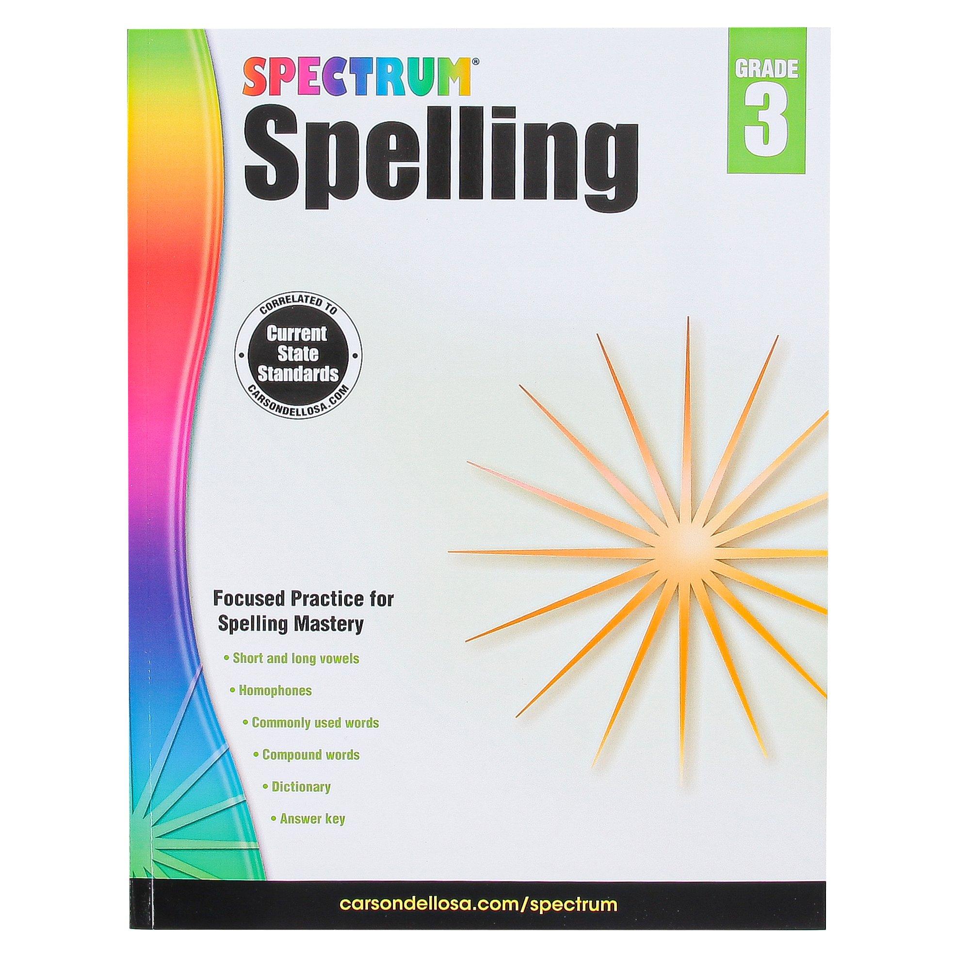 Spectrum Spelling Workbook, 192 Pages, Grade 3 | Mardel | 3255668