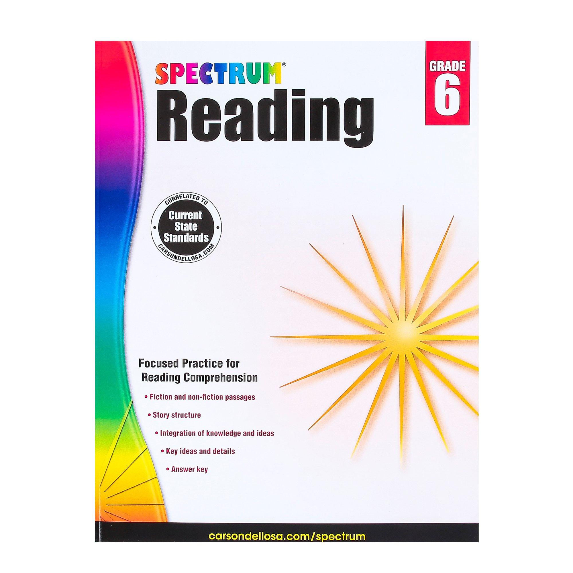 Spectrum Reading Workbook, 174 Pages, Grade 6 | Mardel | 3255890