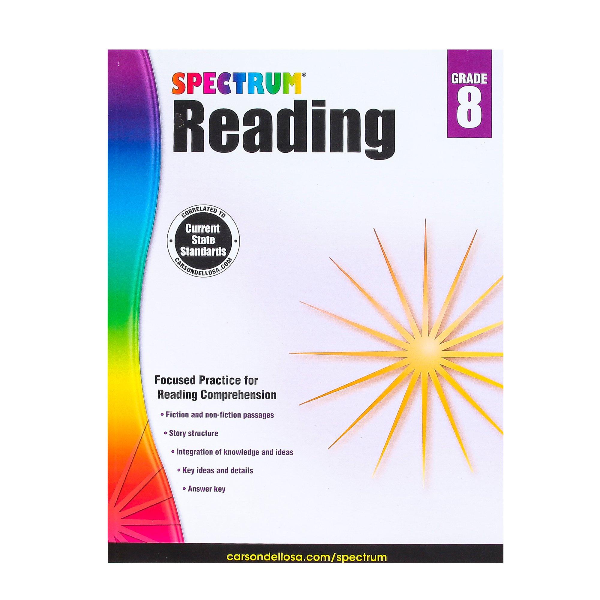 Spectrum Reading Workbook, 160 Pages, Grade 8 | Mardel | 3255916