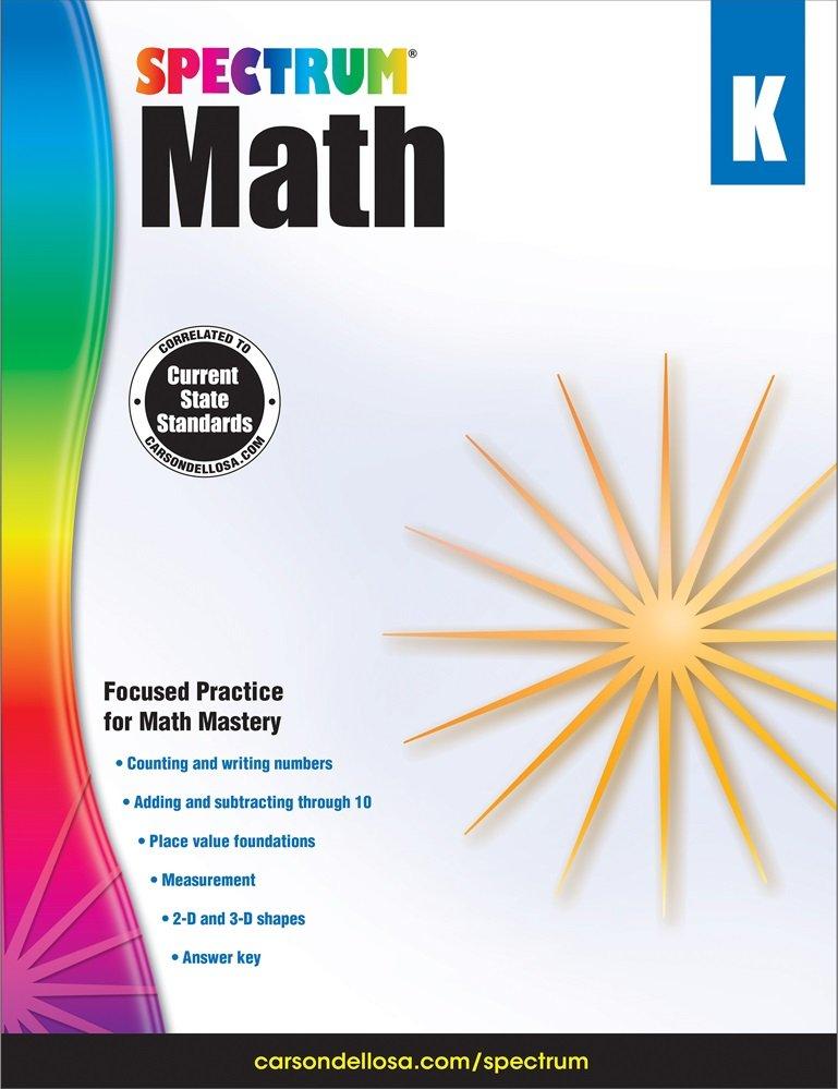 Spectrum Math Workbook, 96 Pages, Grade K | Mardel | 3256013