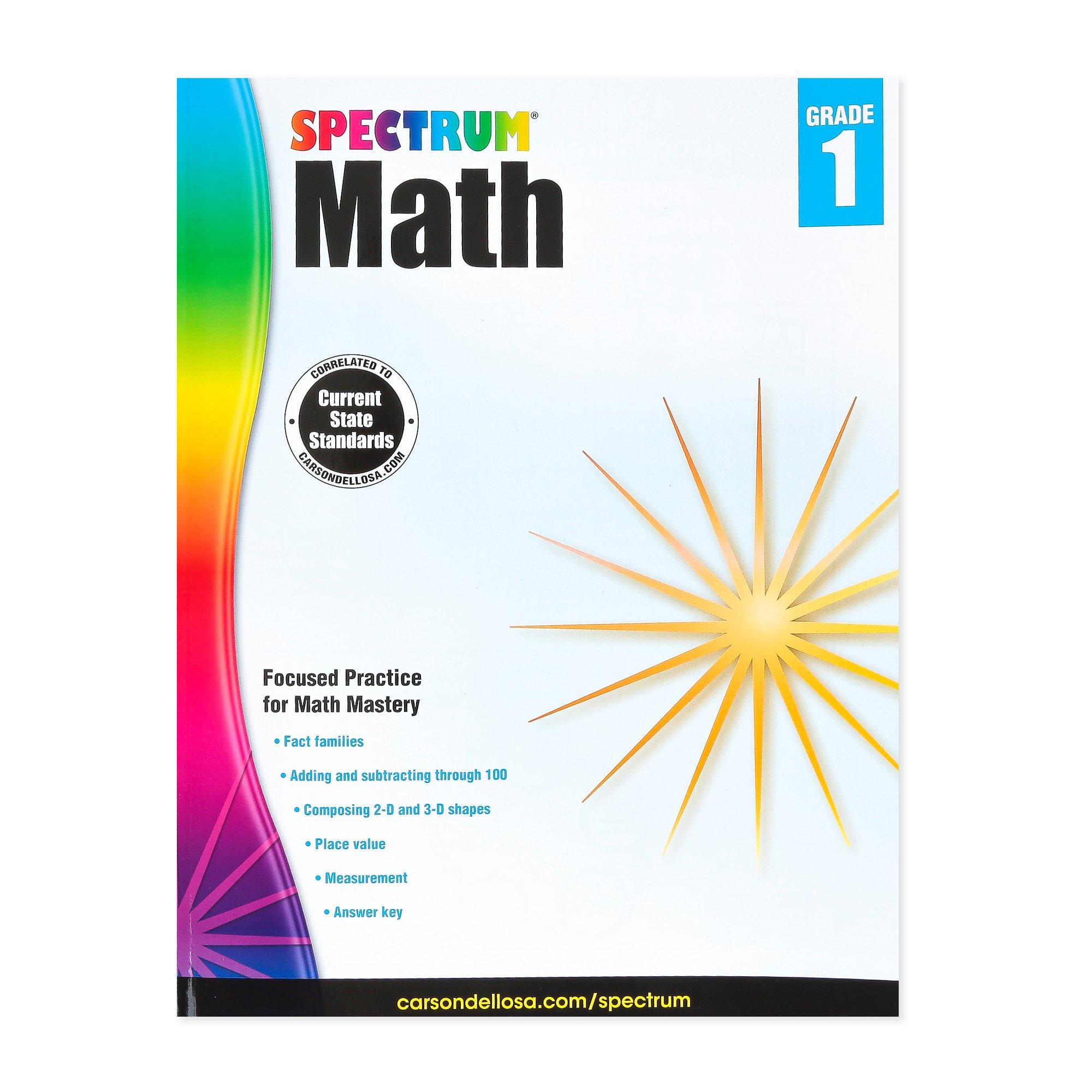 Spectrum, Math Workbook, 160 Pages, Grade 1 | Mardel | 3256021