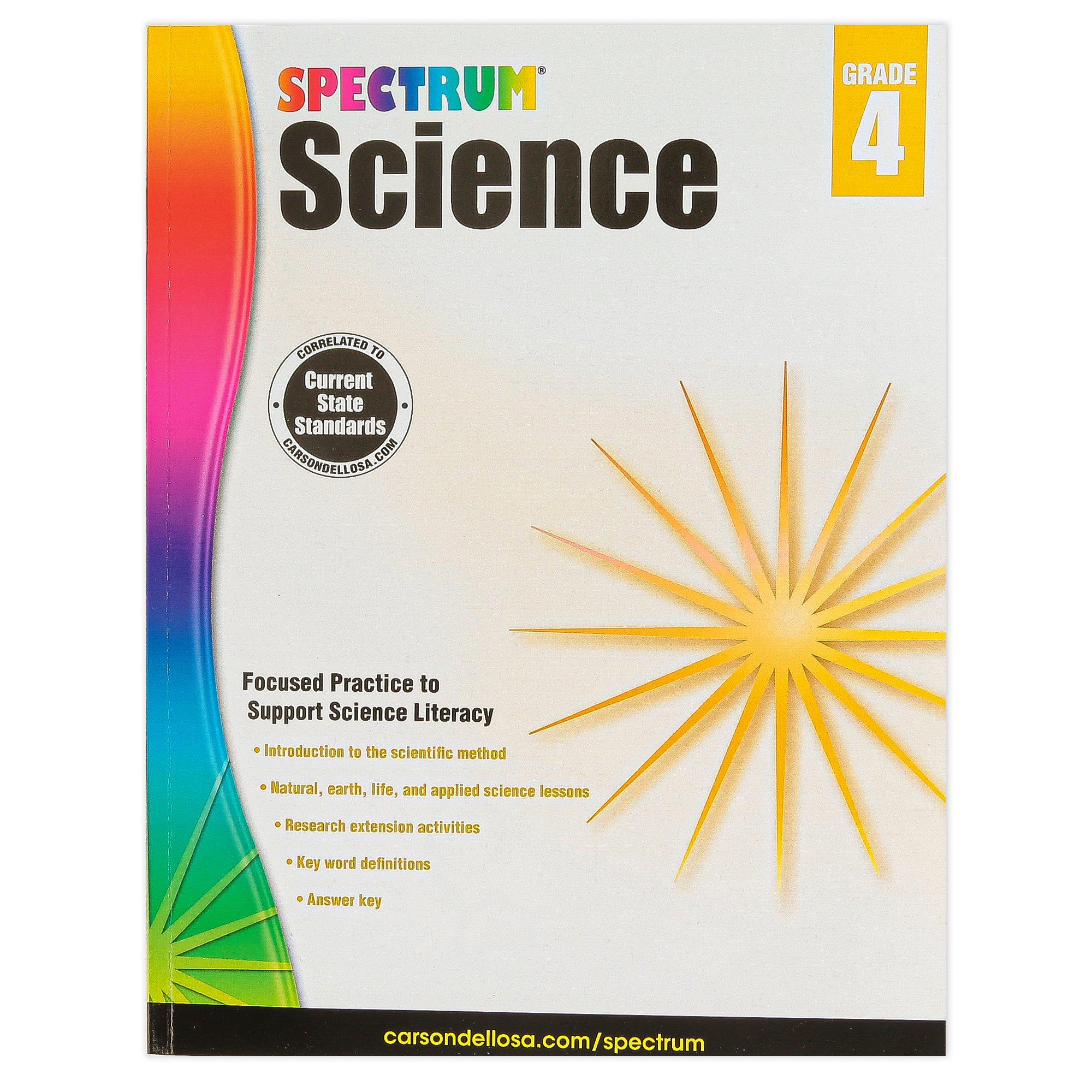 Spectrum Science Workbook, 144 Pages, Grade 4 | Mardel | 3256112