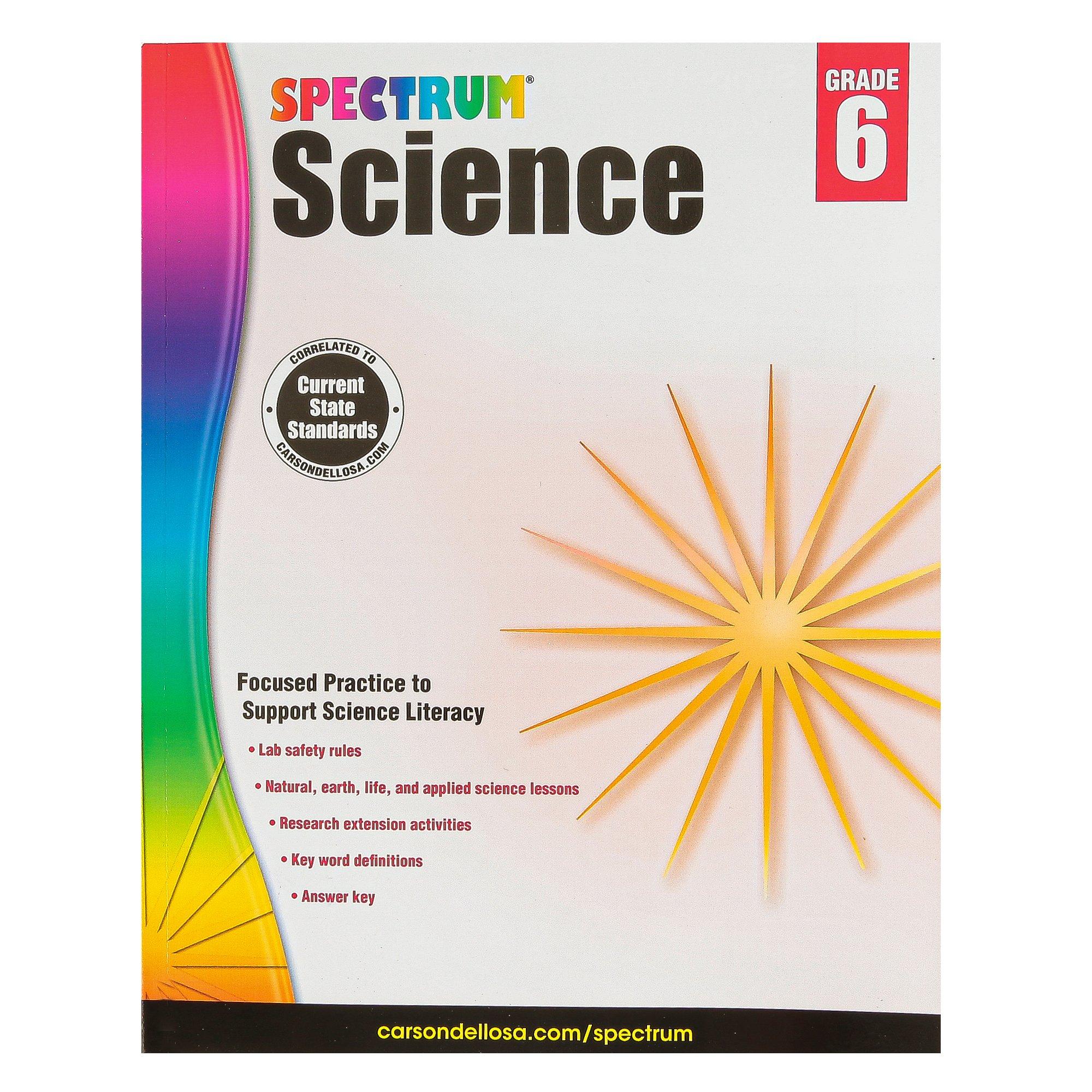 Spectrum Science Workbook, 176 Pages, Grade 6 | Mardel | 3256138